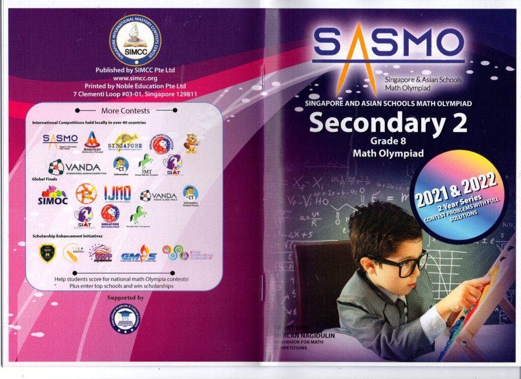 SINGAPORE & ASIAN SCHOOLS MATH OLYMPIAD ( SASMO ) – SEC 2( 2021 – 2022 ...